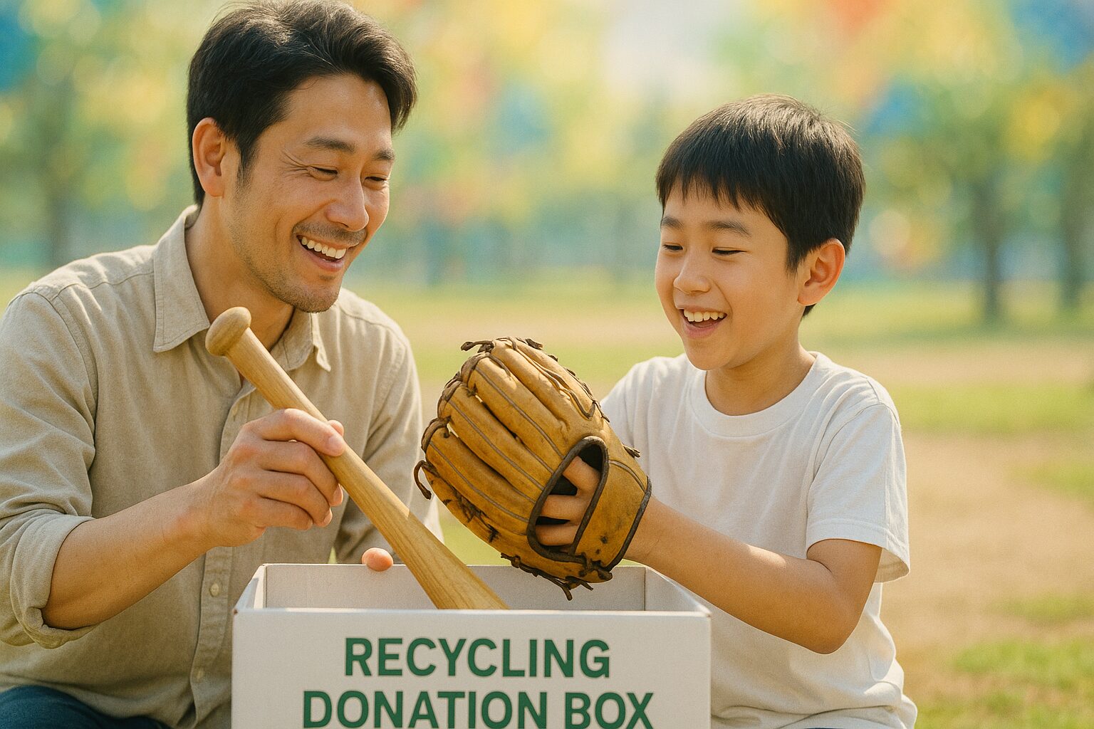 【親子でSDGs】眠れる野球道具を地域へ！リサイクル活動入門 | 野球パパ「ゼロからの挑戦」