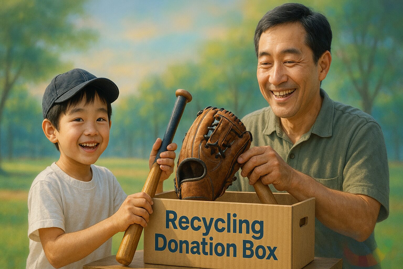 【親子でSDGs】眠れる野球道具を地域へ！リサイクル活動入門 | 野球パパ「ゼロからの挑戦」